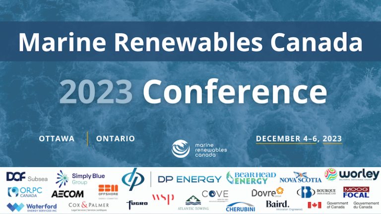 Marine Renewables Canada 2023 Conference - December 4-6, Ottawa ON ...